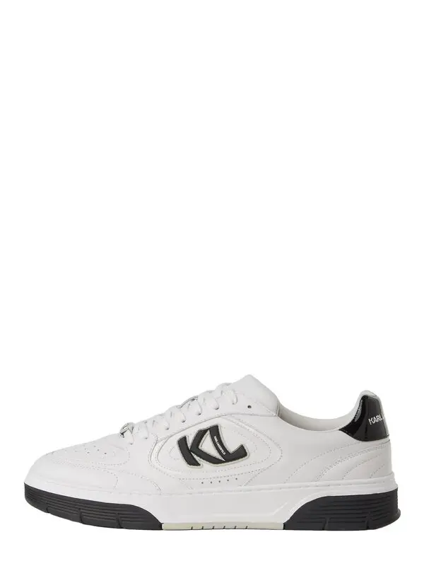 Karl Lagerfeld Kourtney Monogram Low-top Sneakers - White/black