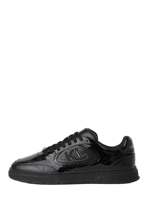 Karl Lagerfeld Kourtney Monogram Sneakers - Black