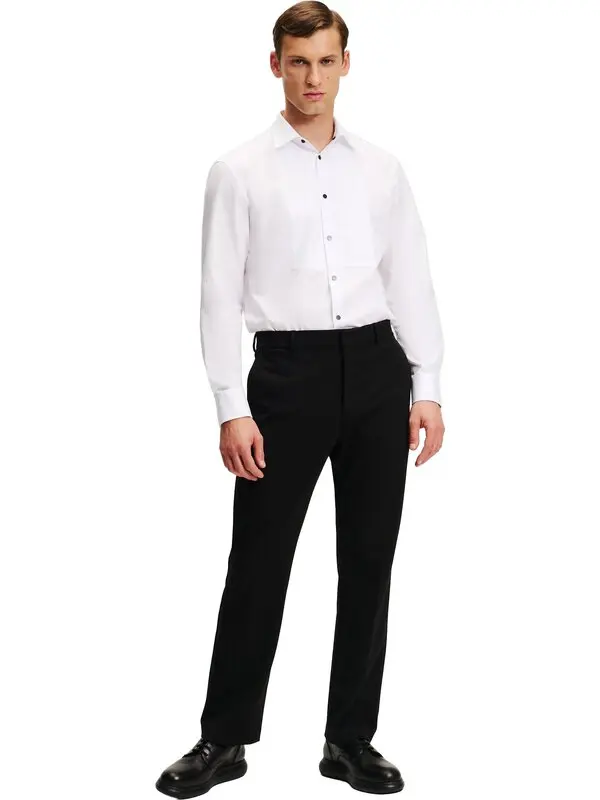 Karl Lagerfeld Tailored Punto Pants - Black