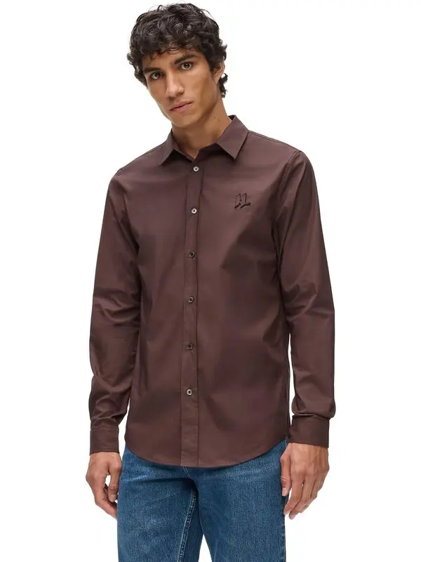 Karl Lagerfeld Monogram Shirt - Fudge