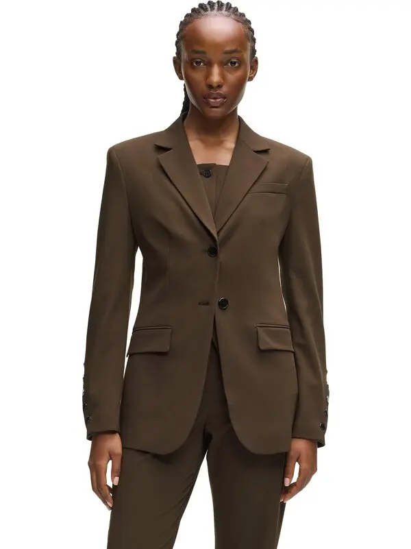 Karl Lagerfeld Snap Button Blazer - Java