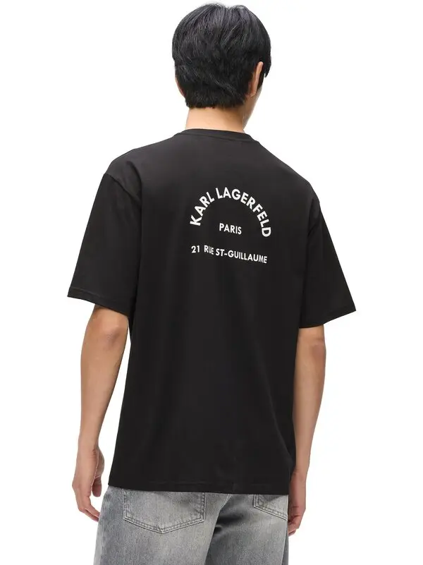 Karl Lagerfeld Rue St-guillaume Relaxed T-shirt - Black