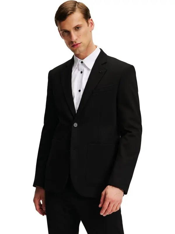 Karl Lagerfeld Tailored Single-breasted Blazer - Black