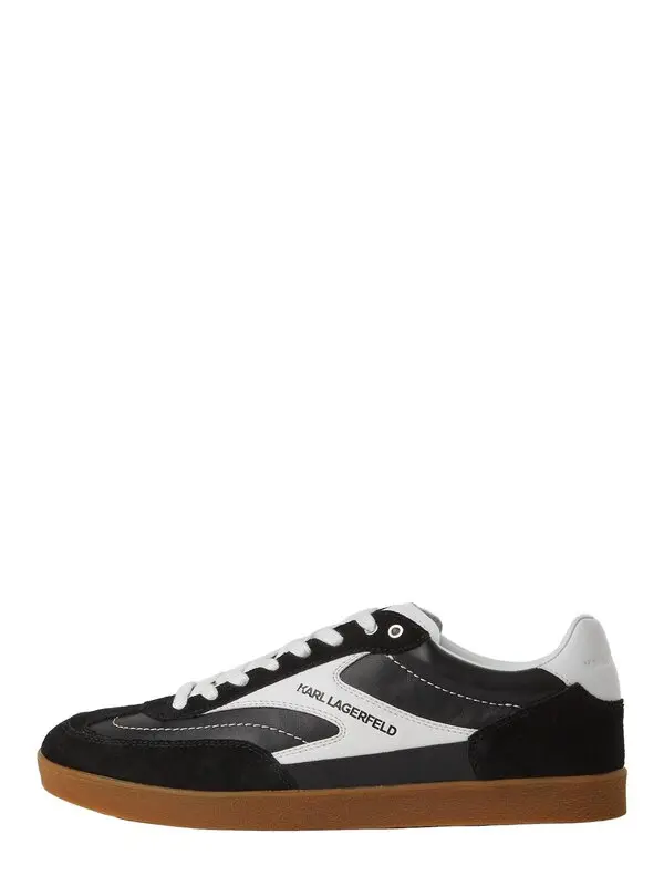 Karl Lagerfeld Kandidate Lace Mix Sneakers - Black/white