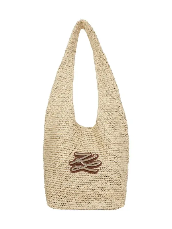 Karl Lagerfeld K/autograph Crochet Hobo Bag - Neutrals