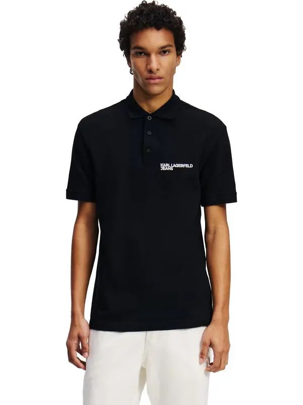 KL JEANS Logo Polo Shirt - Black