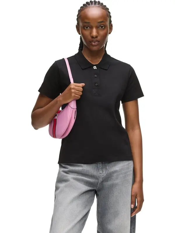 Karl Lagerfeld Ikon Polo Shirt - Black