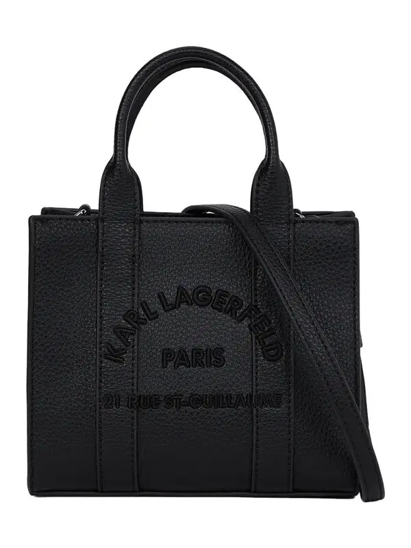 Karl Lagerfeld Rue St-guillaume Mini Tote Bag - Black
