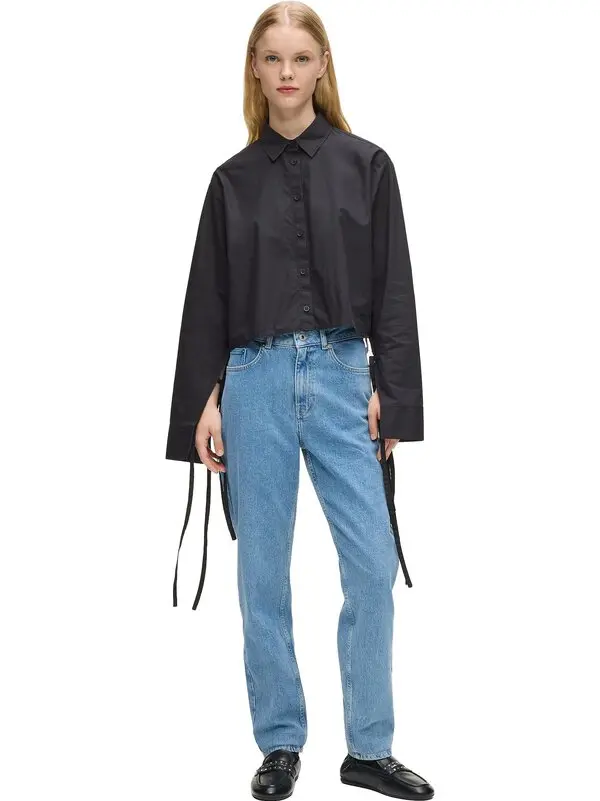 Karl Lagerfeld Mom Jeans In Light Blue Denim - Clean Light Blue