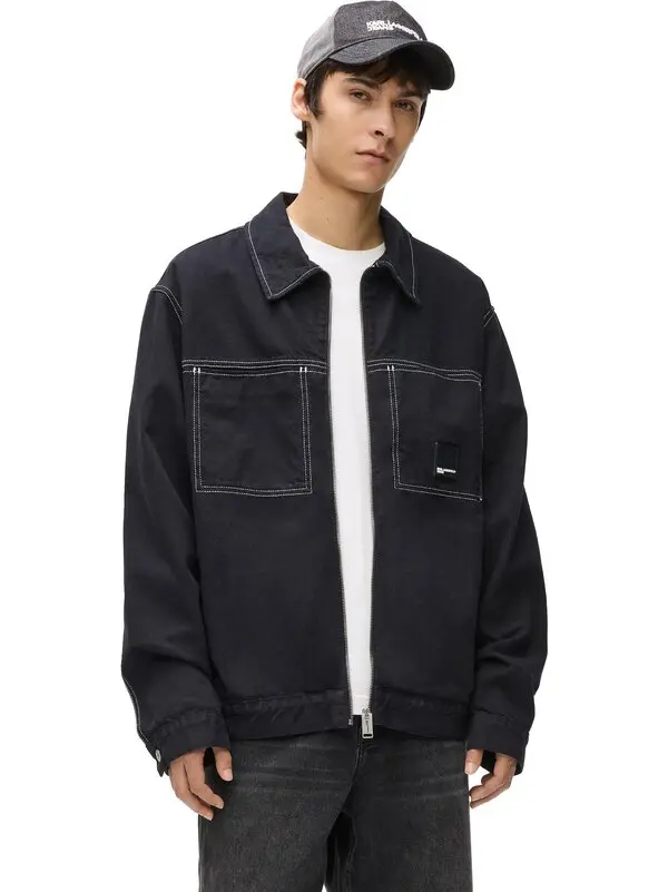 KL JEANS Jeans Contrast Stitch Jacket - Black