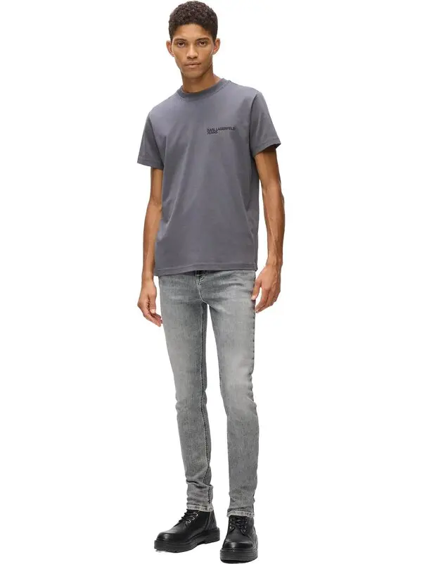 KL JEANS Jeans Faded Skinny Jeans - Light Grey