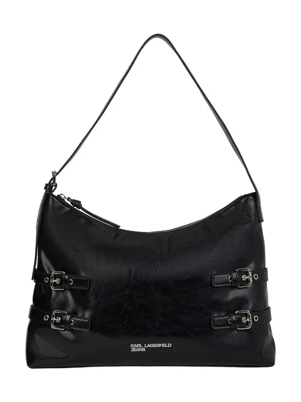 Karl Lagerfeld Large Shoulder Bag - Black