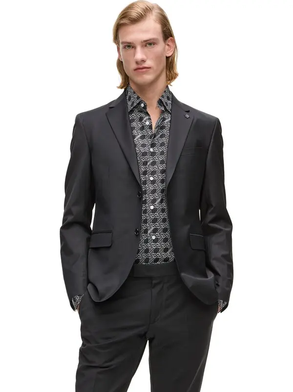Karl Lagerfeld Slim-fit Blazer - Black