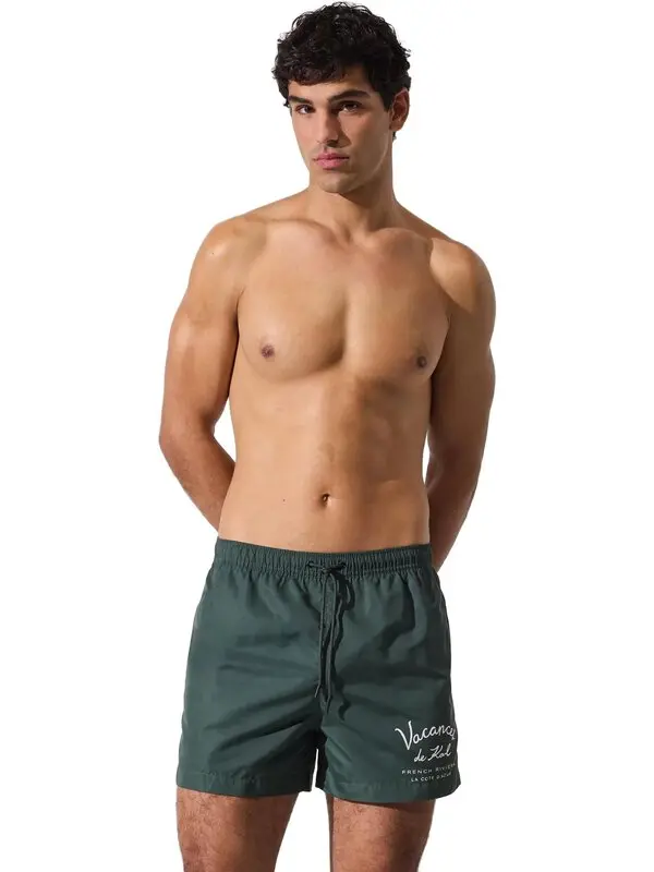 Karl Lagerfeld Vacances De Karl" Boardshorts - Deep Forest