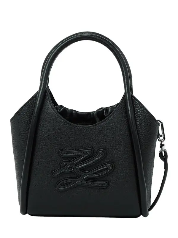 Karl Lagerfeld K/autograph Patch Mini Tote Bag - Black-nickel
