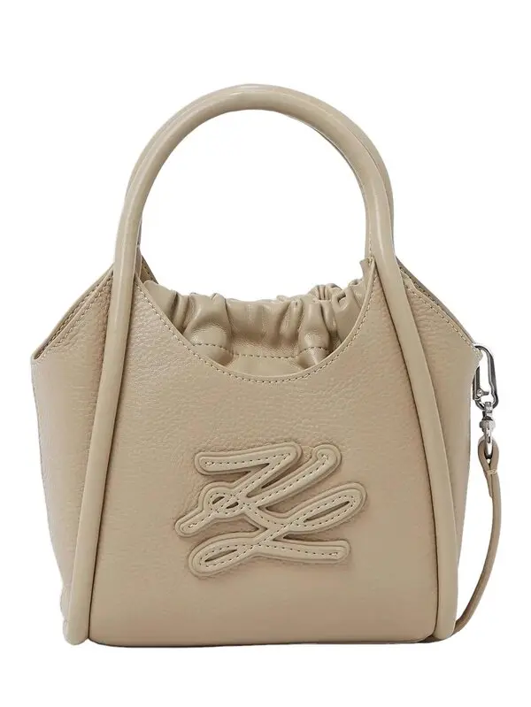 Karl Lagerfeld K/autograph Patch Mini Tote Bag - Safari