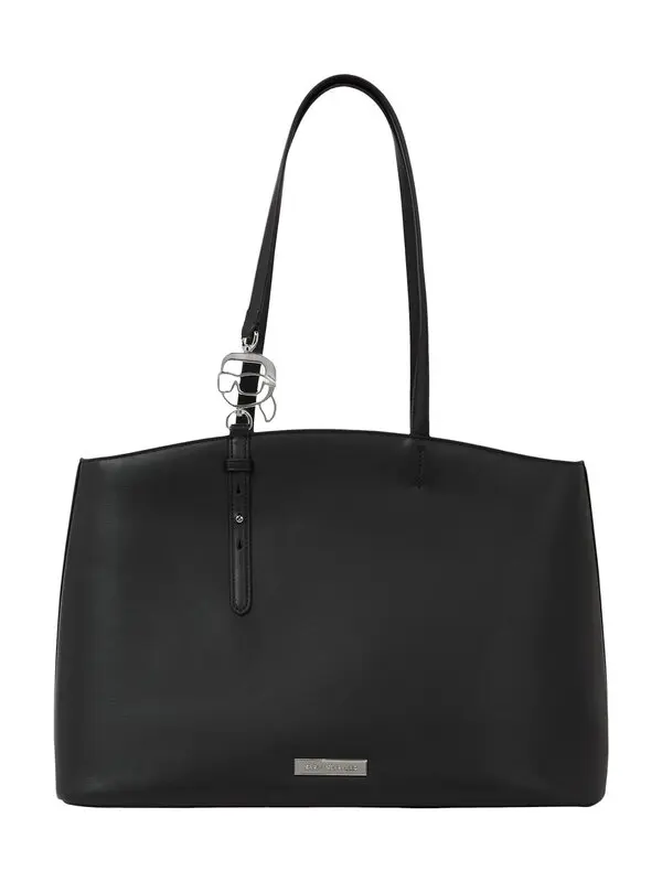 Karl Lagerfeld Ikon Smooth Large Tote Bag - Black