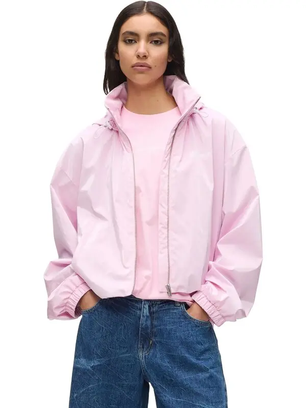 KL JEANS Shiny Hooded Track Jacket - Fairytale