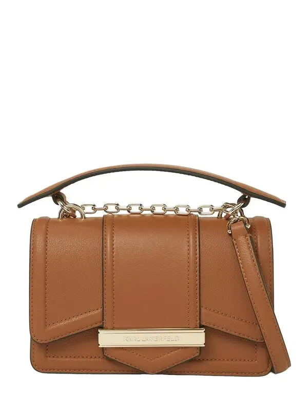 Karl Lagerfeld K/nova Small Crossbody Bag - Dark Tan