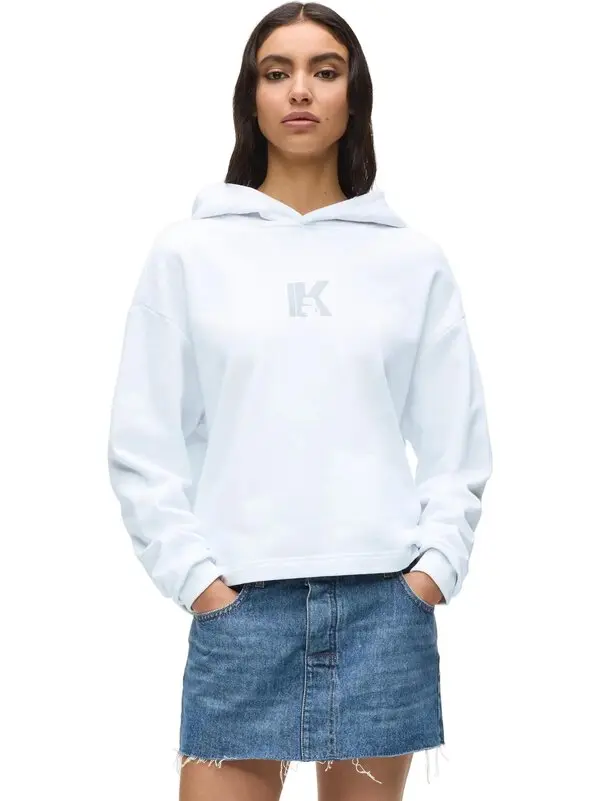 KL JEANS Jeans Regular Fit K Logo Hoodie - White