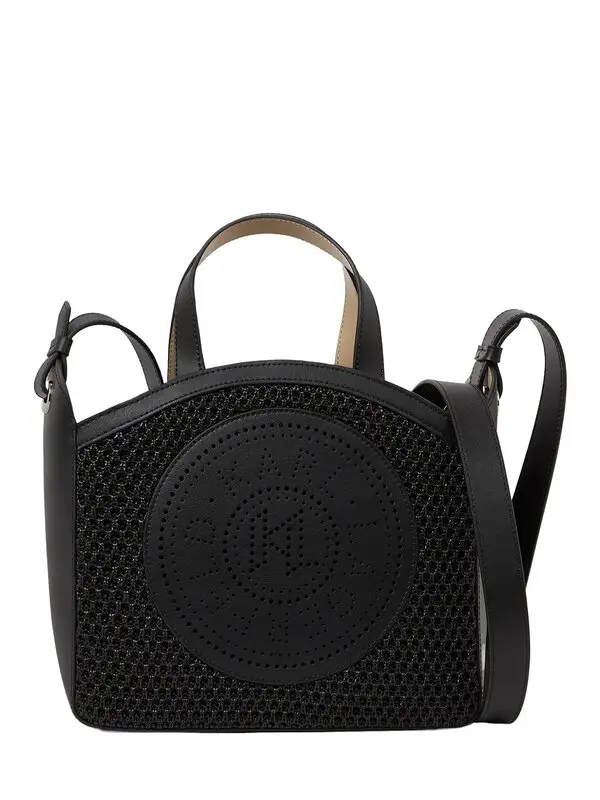 Karl Lagerfeld K/circle Small Mesh Tote Bag - Black