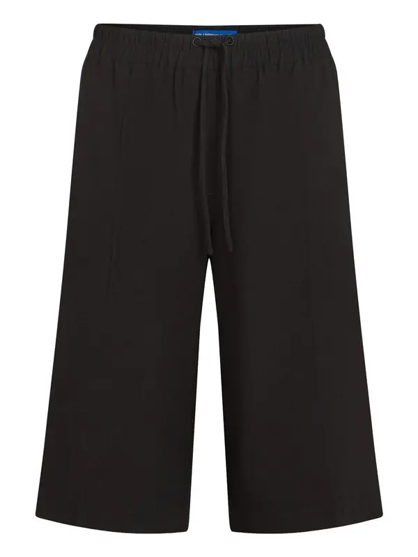 KL JEANS Jeans Linen Blend Bermuda Shorts - Black