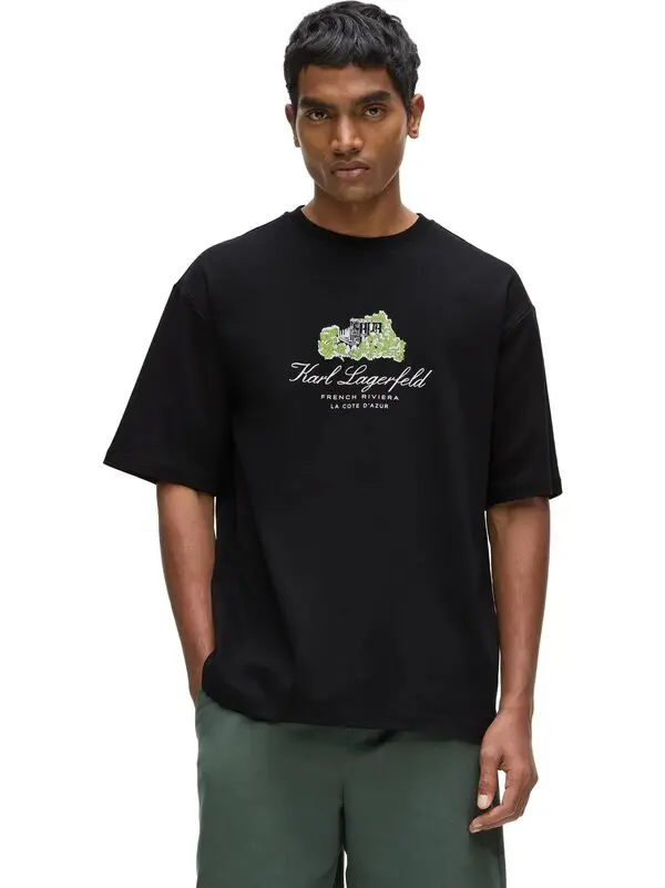 Karl Lagerfeld Villa La Vigie T-shirt - Black