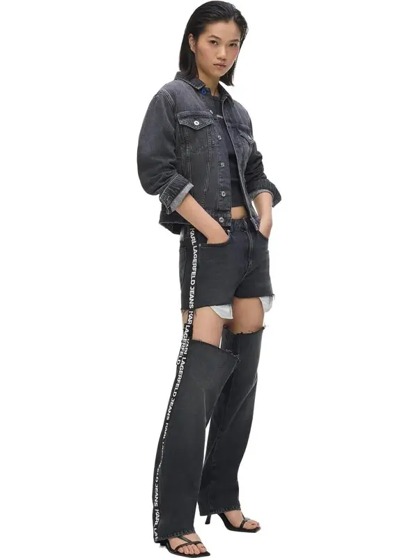Karl Lagerfeld High-rise Jeans - Washed Black