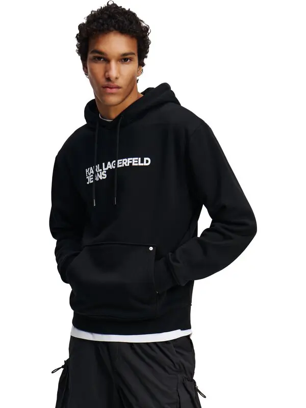 KL JEANS Logo Hoodie - Black