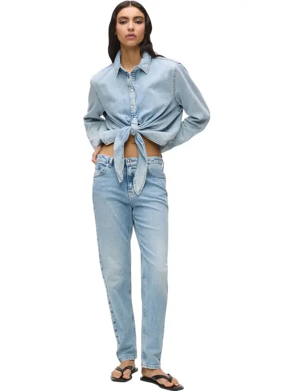 KL JEANS Jeans Light Blue Mom Jeans - Visual Light Blue
