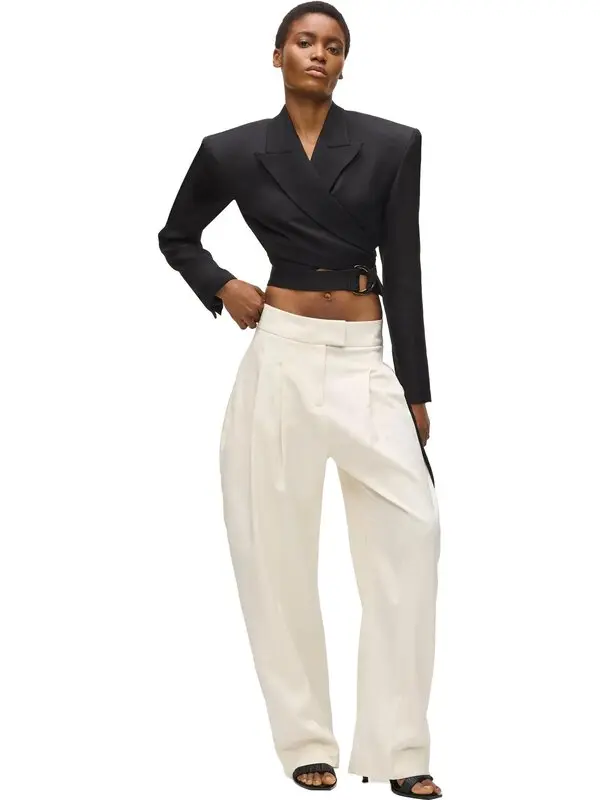 Karl Lagerfeld Kl Studio Barrel-leg Pants - Pristine