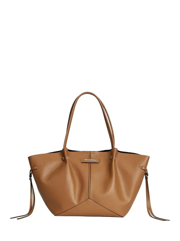 Karl Lagerfeld K/pierced Medium Tote Bag - Caramel
