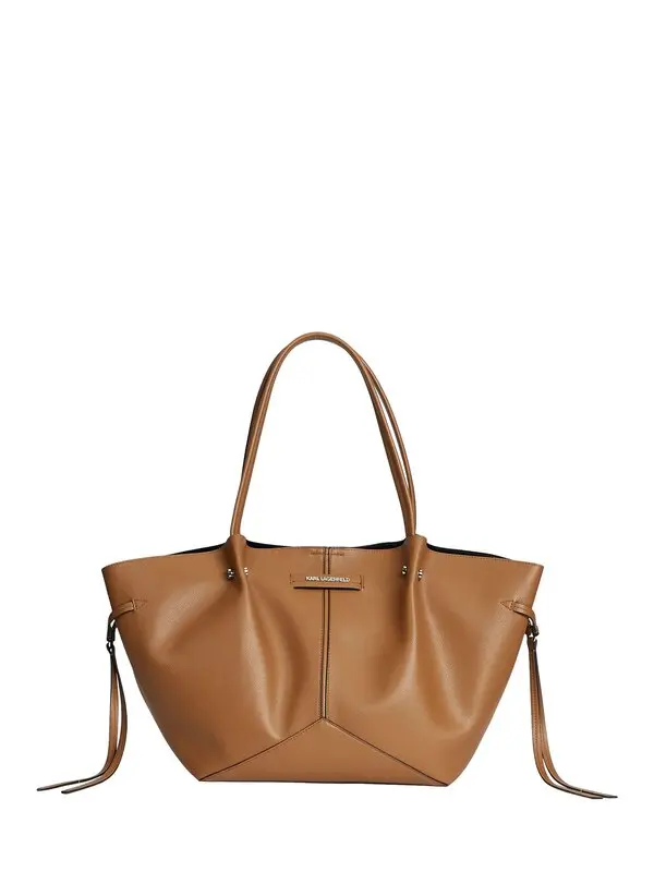 Karl Lagerfeld K/pierced Medium Tote Bag - Caramel