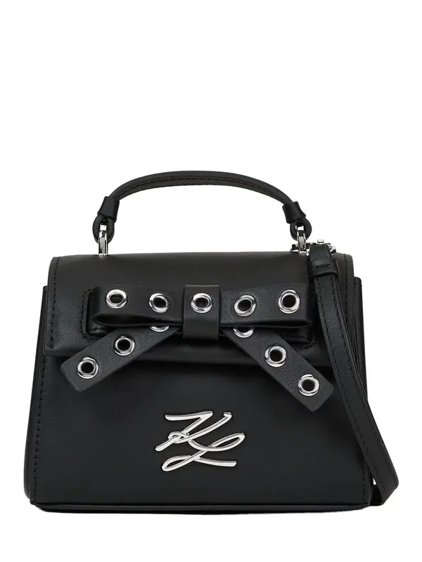 Karl Lagerfeld K/autograph Bow Nano Bag - Black Embellishment