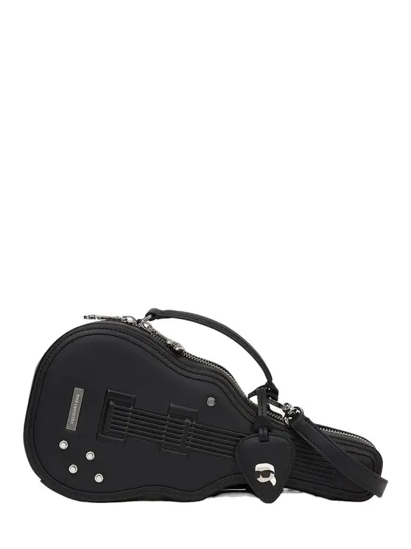 Karl Lagerfeld Ikon Guitar Crossbody Bag - Black