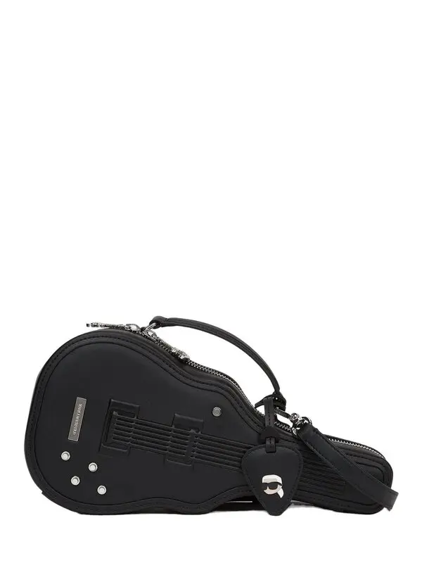 Karl Lagerfeld Ikon Guitar Crossbody Bag - Black