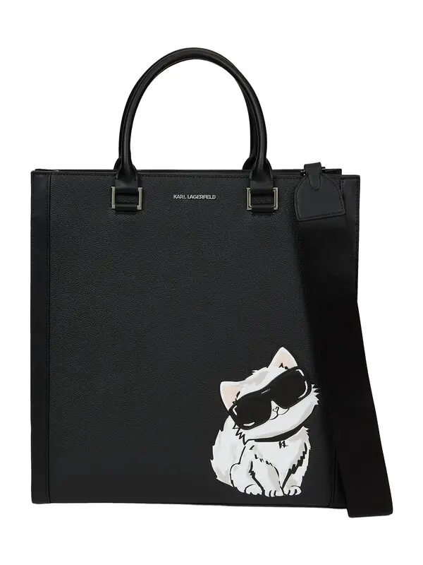 Karl Lagerfeld Ikon Choupette Tote Bag - Black