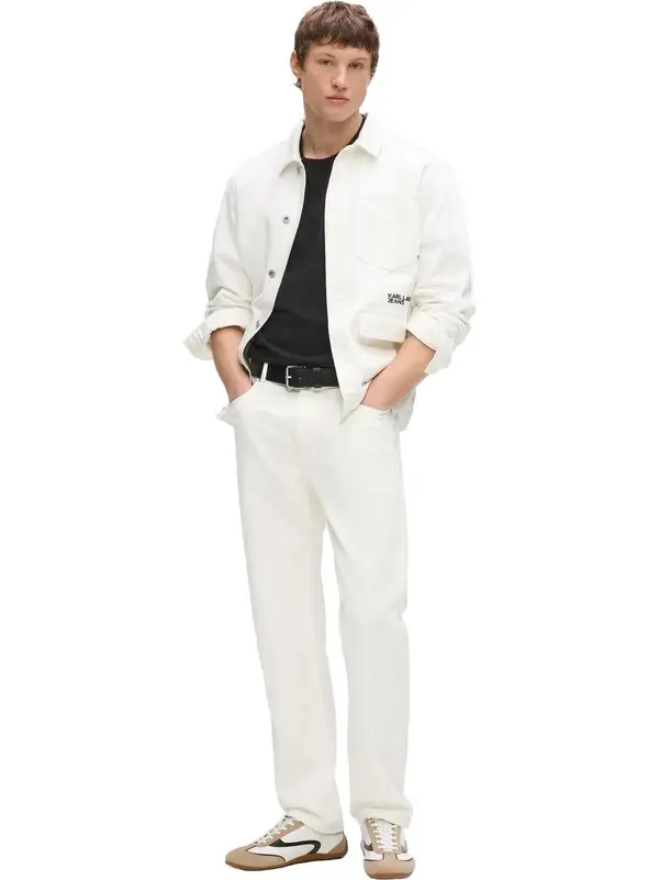 KL JEANS Straight Carpenter Jeans - White