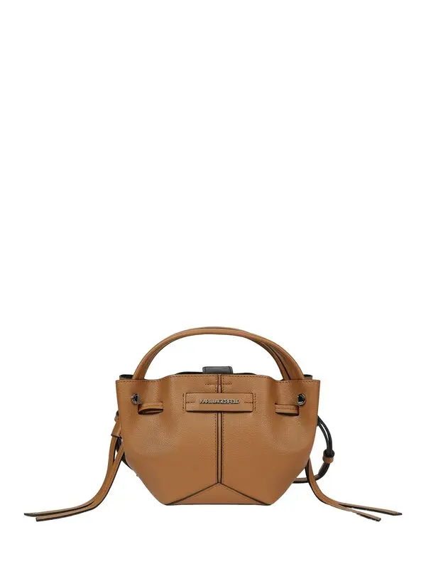 Karl Lagerfeld K/pierced Mini Bucket Bag - Caramel