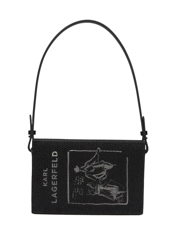 Karl Lagerfeld K/soiree Book Minaudière Bag - Black Embellishment