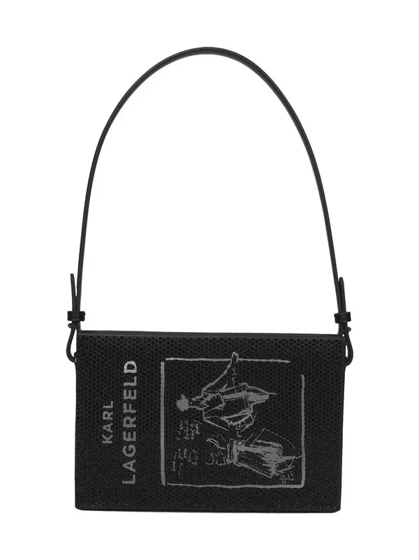 Karl Lagerfeld K/soiree Book Minaudière Bag - Black Embellishment