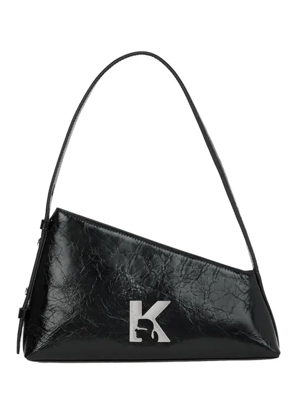 KL JEANS Geo High-shine Shoulder Bag - Black