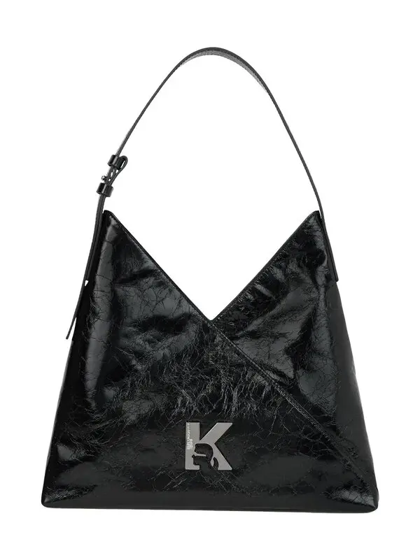 KL JEANS Geo High-shine Tote Bag - Black