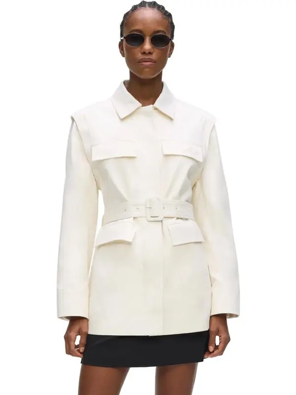 Karl Lagerfeld Short Transformer Coat - Pristine