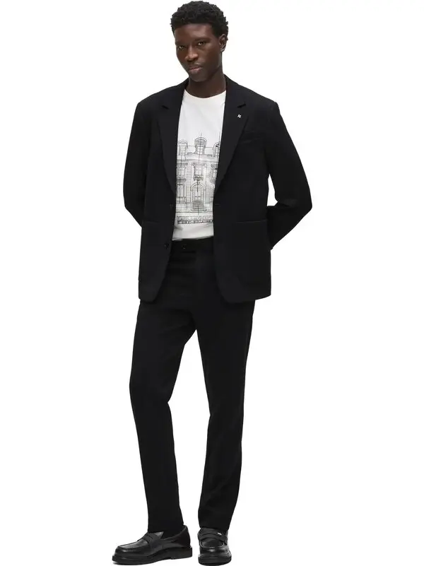 Karl Lagerfeld Tailored Punto Pants - Black