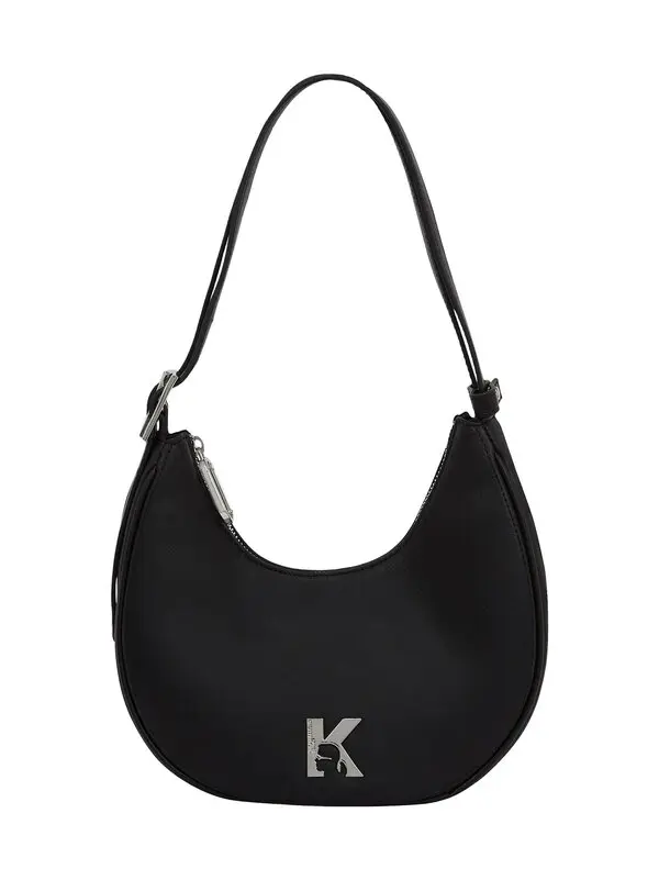 KL JEANS Jeans Contemporary Moon Shoulder Bag - Black