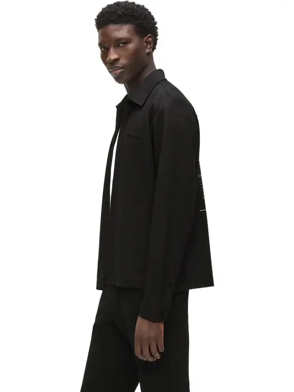Karl Lagerfeld Maison De Karl Jersey Overshirt - Black
