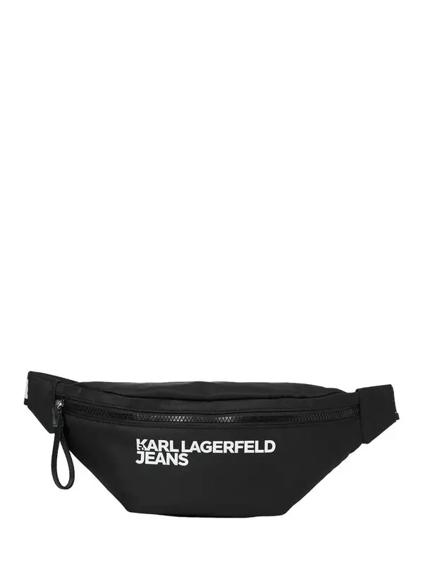 KL JEANS Jeans Nylon Logo Belt Bag - Black