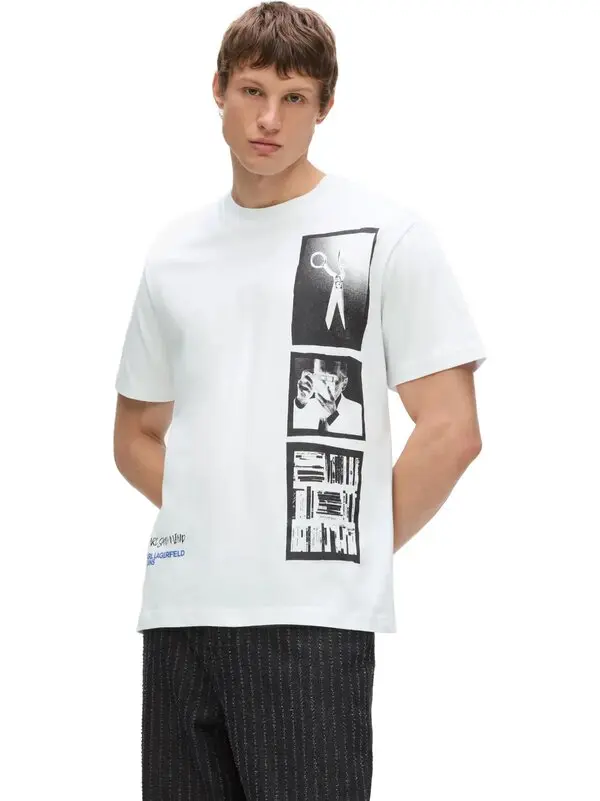 KL JEANS Polaroid Print T-shirt - White