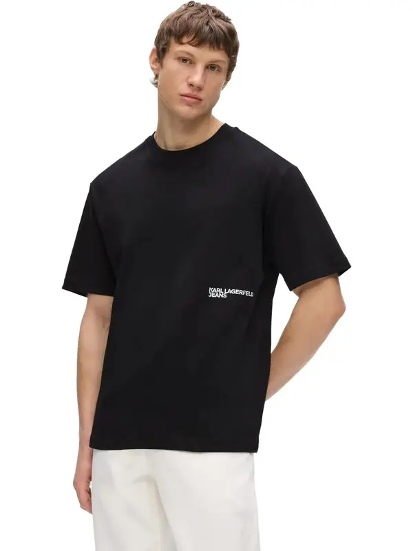 KL JEANS Relaxed Gradient Logo T-shirt - Black